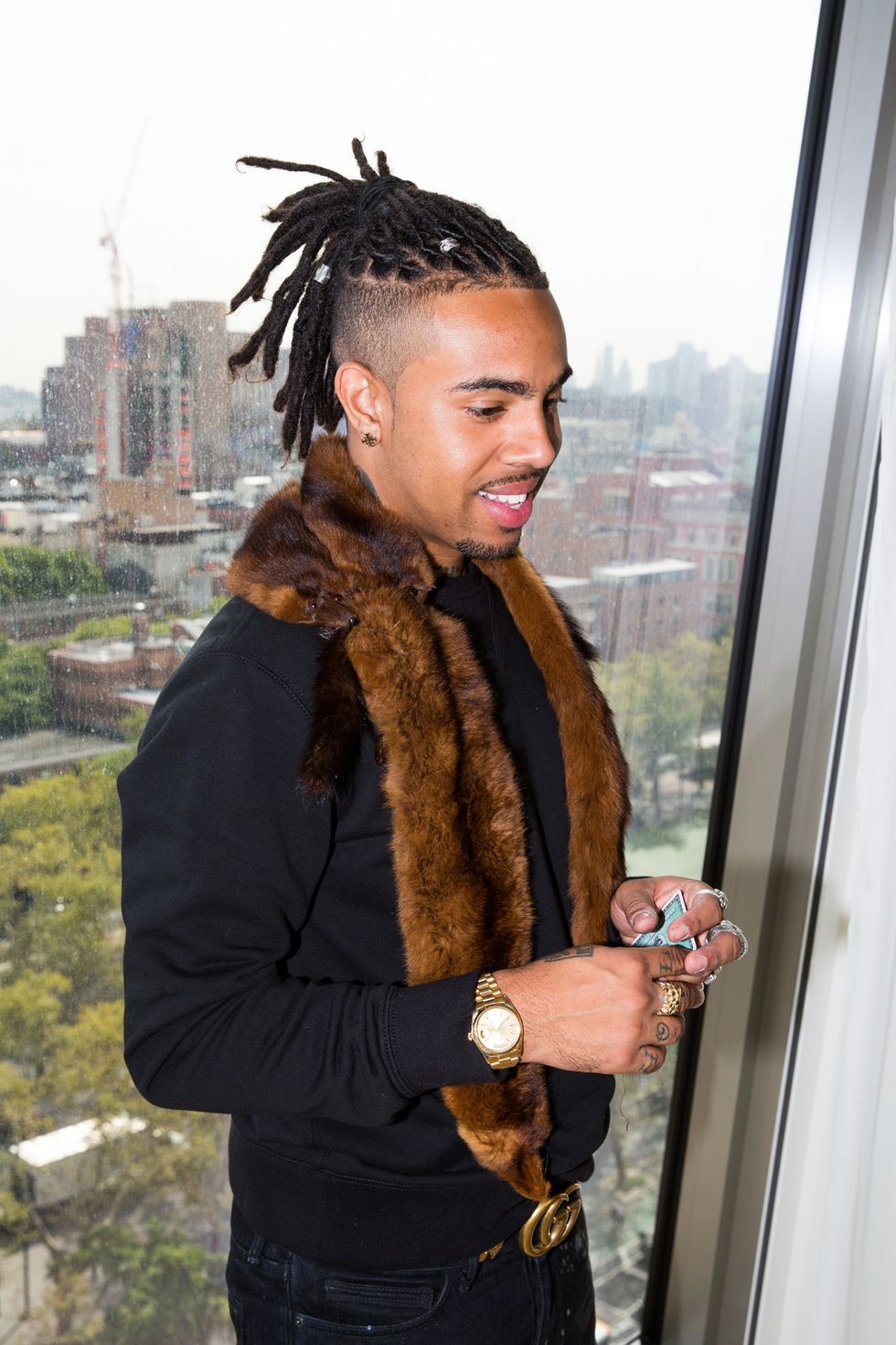 Vic Mensa Getting Ready For the Coach Spring 2018 Show - Coveteur ...