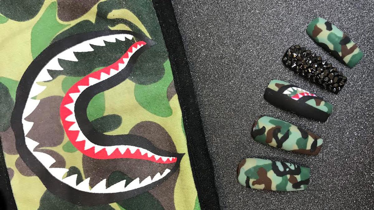 We’re Obsessed with This Bape-Inspired Nail Art Trend - Coveteur ...